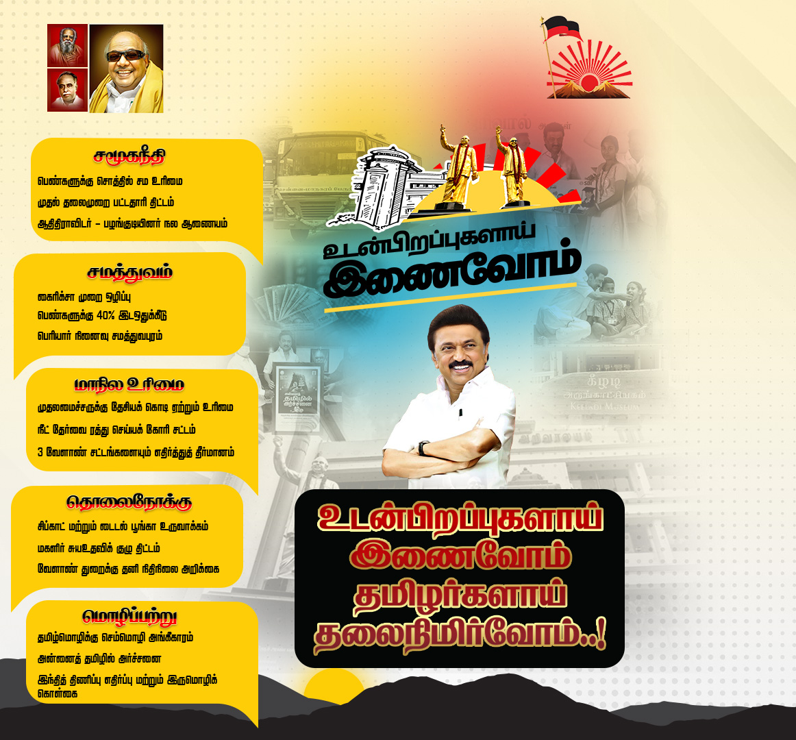 Join DMK Online | DMK Membership Form | Udanpirappugalaai Inaivom